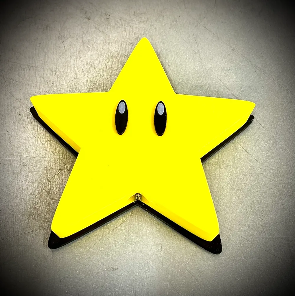 Super Mario Star Christmas Tree Topper by Eneo3D - MakerWorld