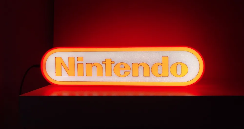 Nintendo Classic Logo Lightbox by KF Designs - MakerWorld