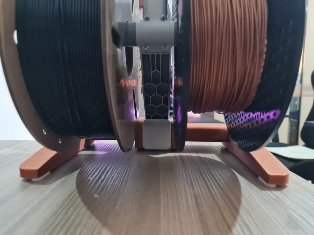 A1 Spool Holder Desk Stand for Double Spools - Free 3D Print Model ...