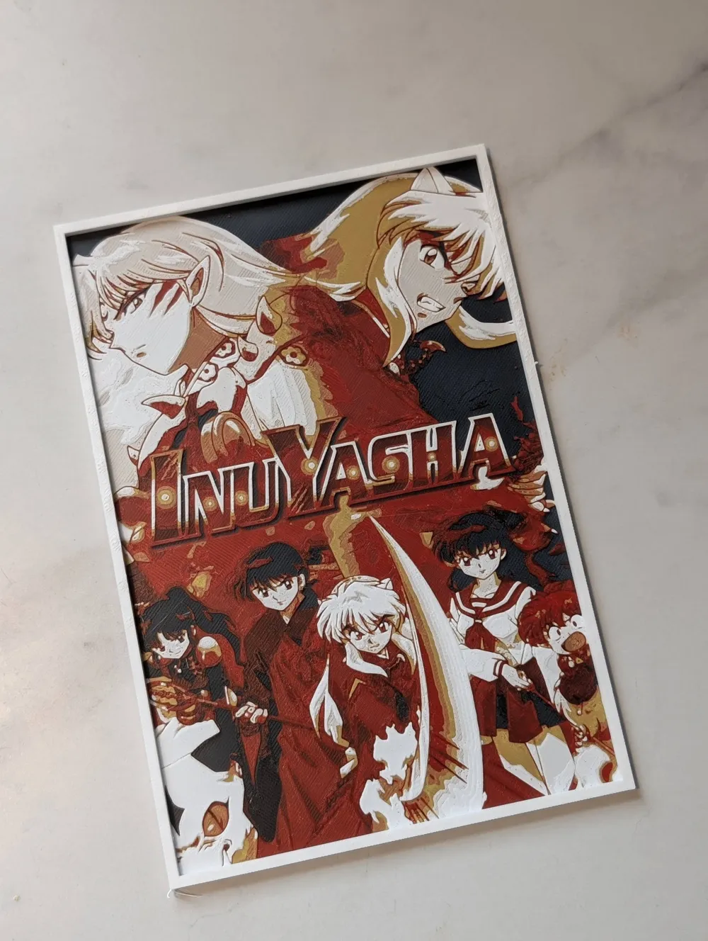 InuYasha Cover Art Poster Print - Free 3D Print Model - MakerWorld