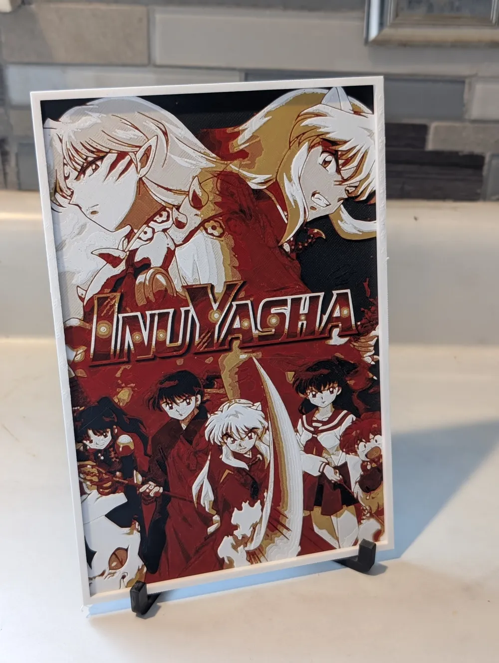 InuYasha Cover Art Poster Print - Free 3D Print Model - MakerWorld