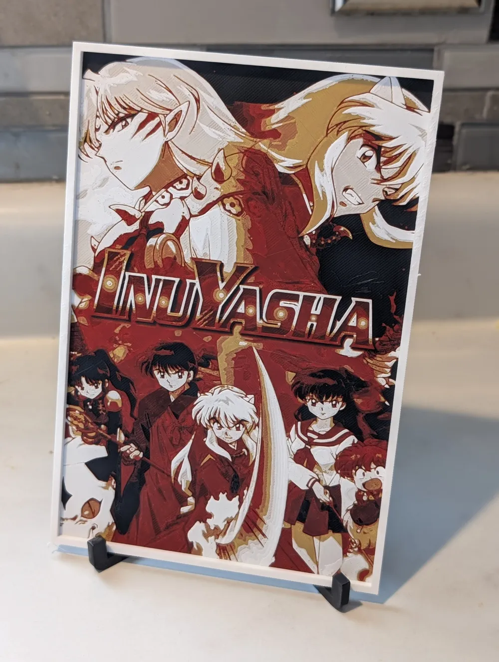InuYasha Cover Art Poster Print - Free 3D Print Model - MakerWorld