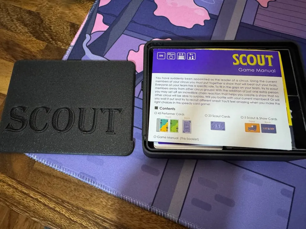 Scout Game - Target Edition Tuck Box Replacement - Free 3D Print Model ...