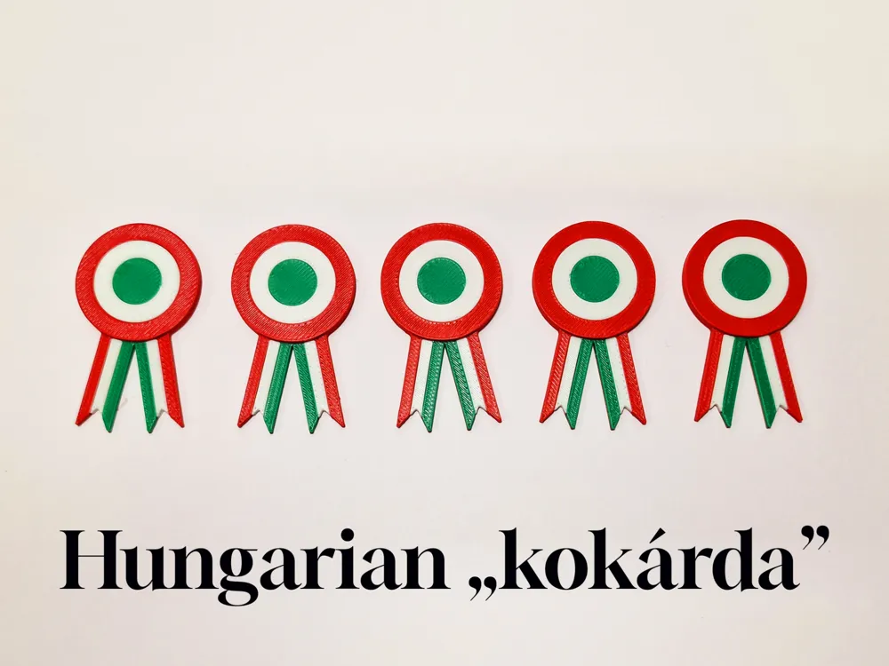 Hungarian cockade by SzepLaky - MakerWorld