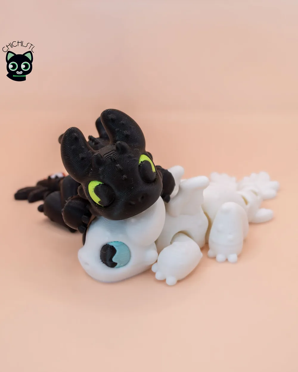 Toothless and Light Fury by Chichi.stl MakerWorld: Download Free 3D Models