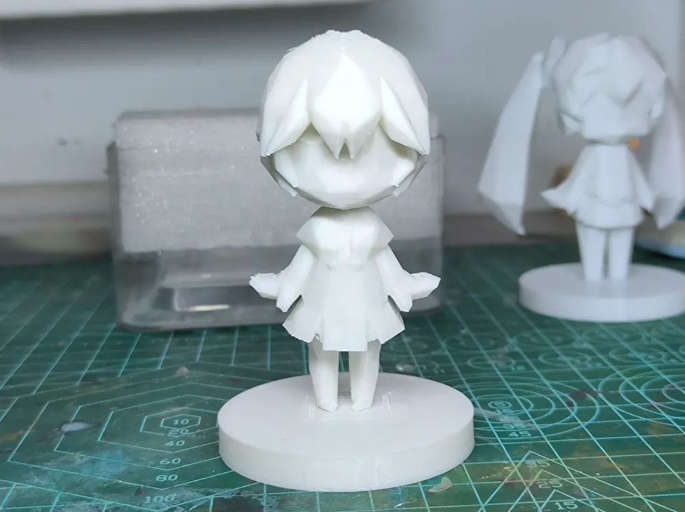 Low-poly chibi style Asuka Langley Soryu figurine model by 潜水的章鱼 ...