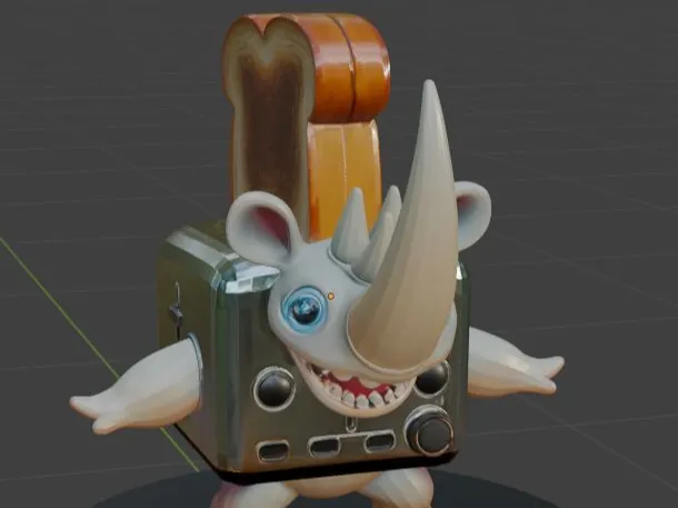 Brainrot Series | Rhino Toasterino by KingMo5h MakerWorld: Download ...