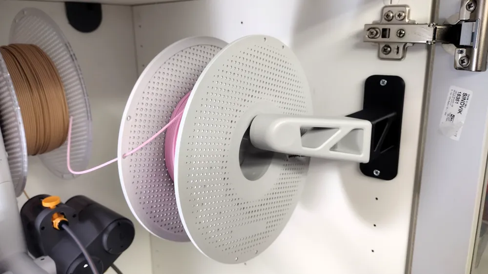 A1mini spool holder wall mount IKEA compatible by bounetphoto - MakerWorld