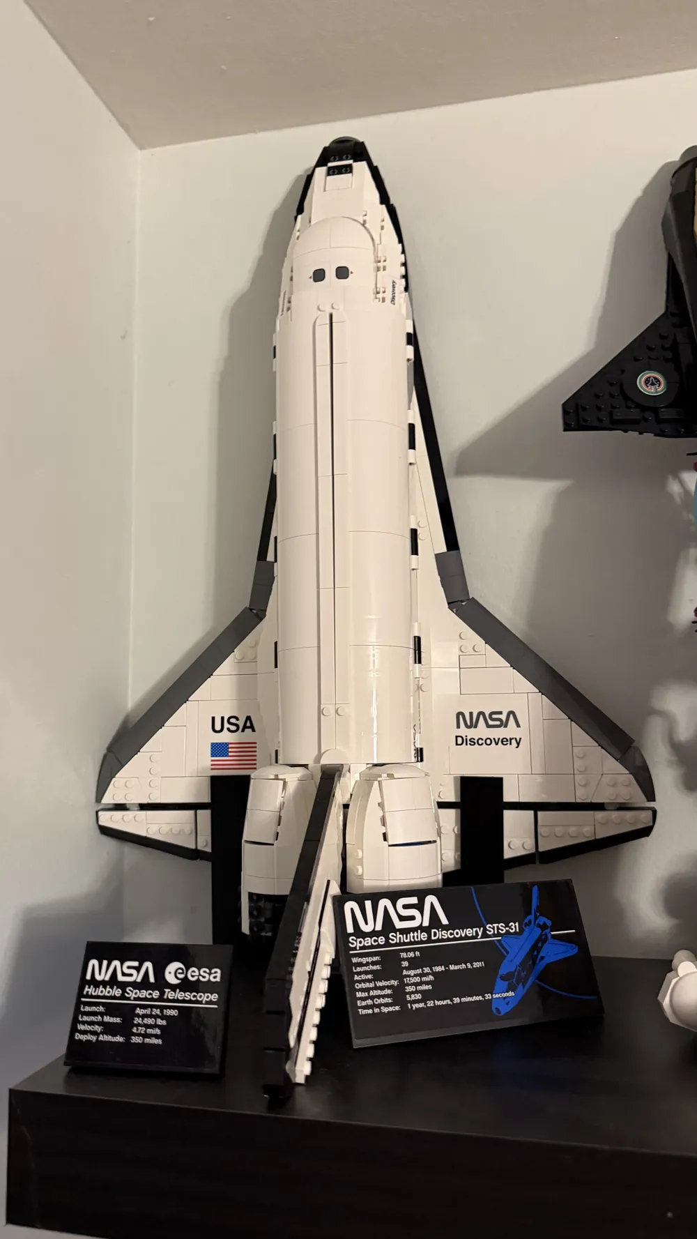 Brick NASA Discovery Shuttle Set Vertical Stand - Free 3D Print Model ...