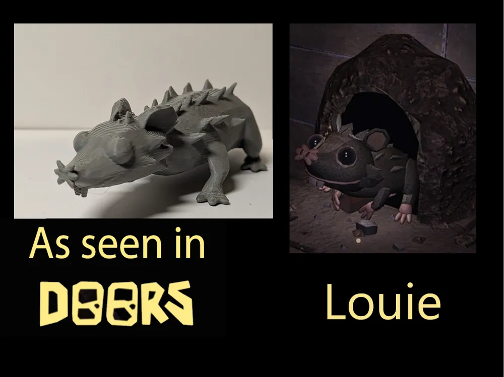 Louie rat from Doors (Roblox) by Together 3D MakerWorld: Download Free ...