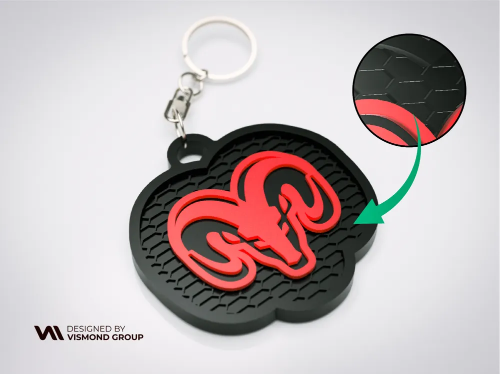 Dodge Keychain by VISMOND GROUP MakerWorld: Download Free 3D Models