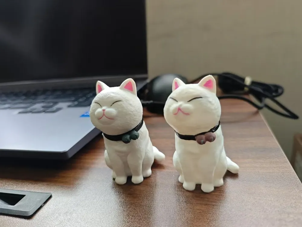 Trendy Cat Bell Sitting Pose Meowth Figurine by 光LIGHT - MakerWorld