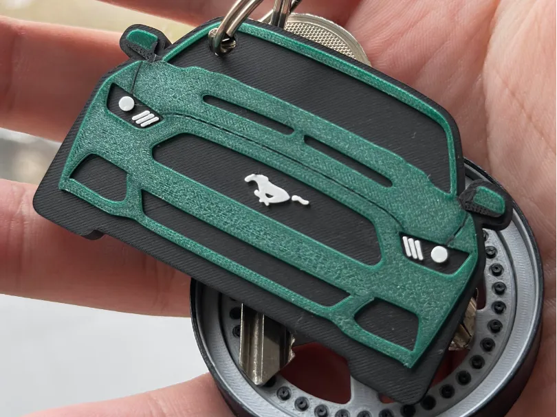 Ford Mustang - keychain - Free 3D Print Model - MakerWorld