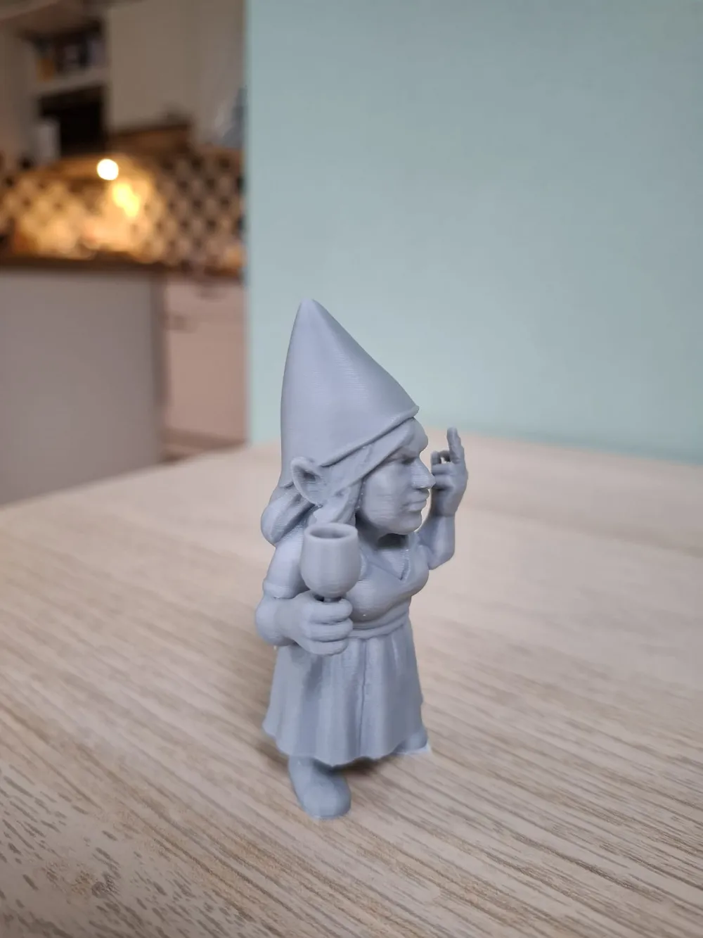 Cheers & Flip-Off Gnomette - Free 3D Print Model - MakerWorld