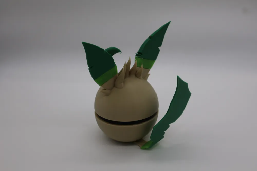 Leafeon Pokeball by AllLayerByLayer MakerWorld: Download Free 3D Models