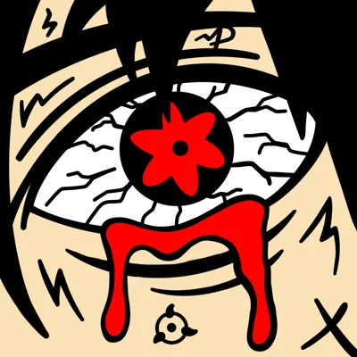 Sasuke Mangekyō Sharingan 2D Art (Hand Drawn) by Melted Plastic ...