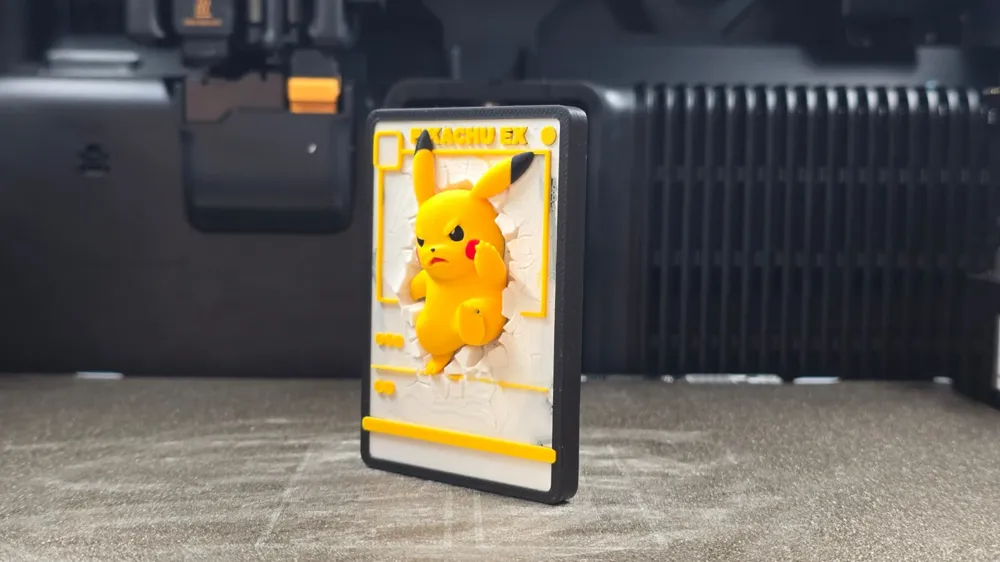 3D Pikachu EX Card - Free 3D Print Model - MakerWorld