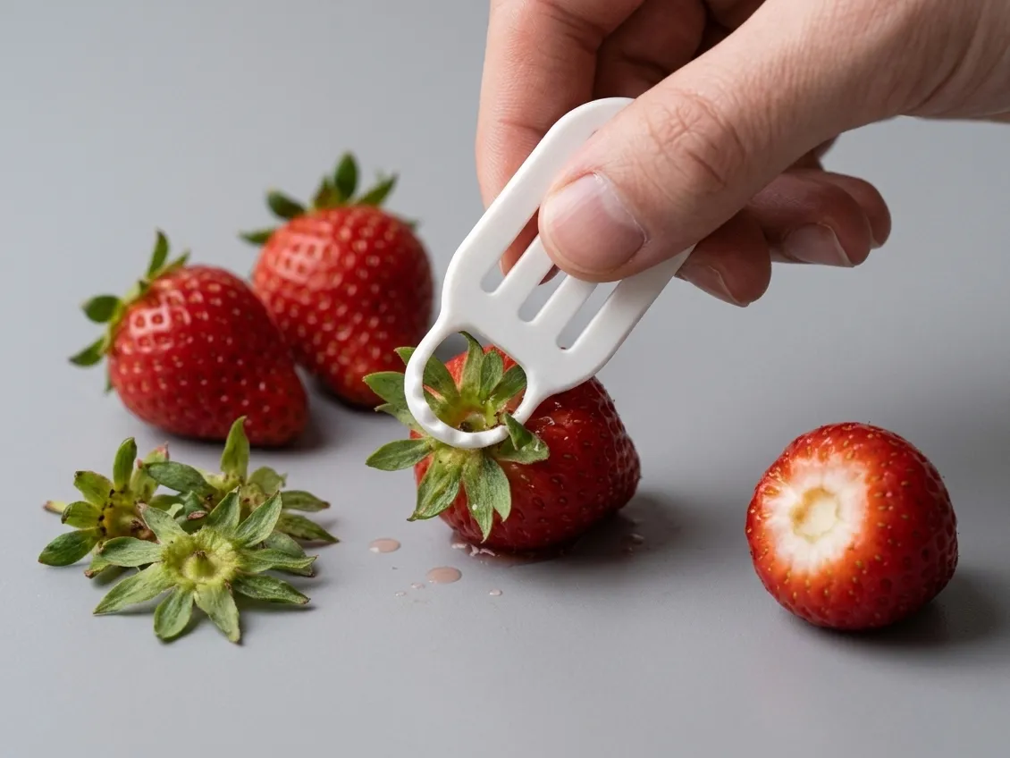 Strawberry Huller & Stem Remover, Picciolo Fragole - Free 3D Print ...