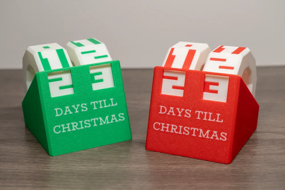 Cryptic Christmas Countdown Calendar - Free 3D Print Model - MakerWorld