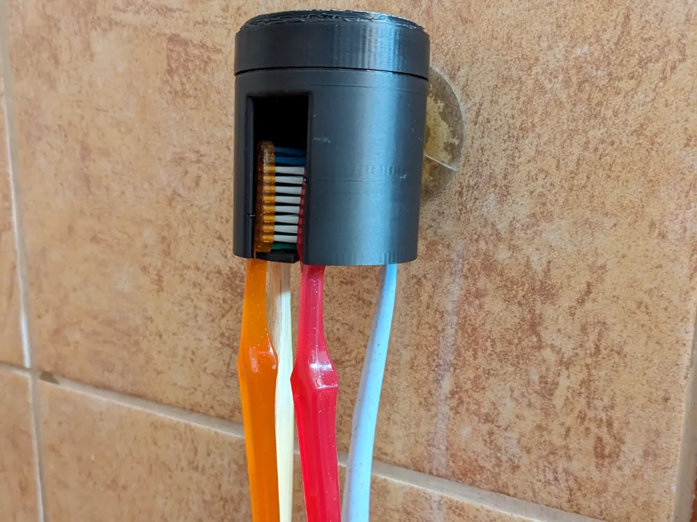Rotary Tooth Brush Holder - Free 3D Print Model - MakerWorld