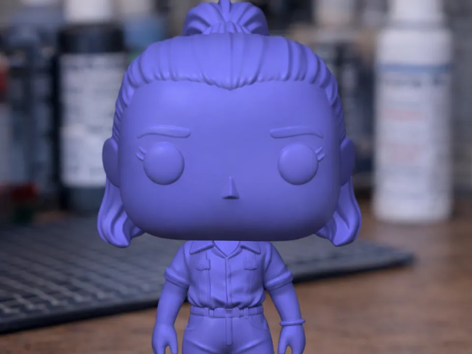 Stranger Things Eleven Chibi Figure - Free 3D Print Model - MakerWorld