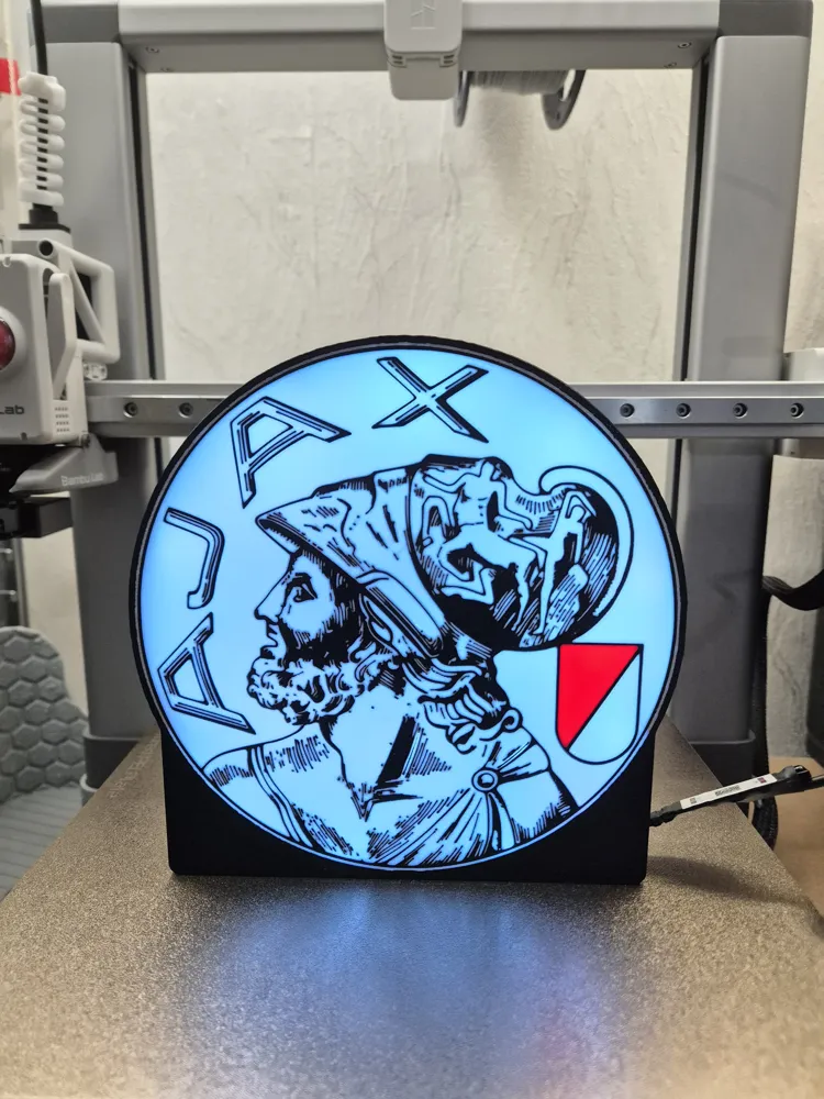 Ajax Logo Lightbox by JustRoy 3D Printing MakerWorld: Download Free 3D Models