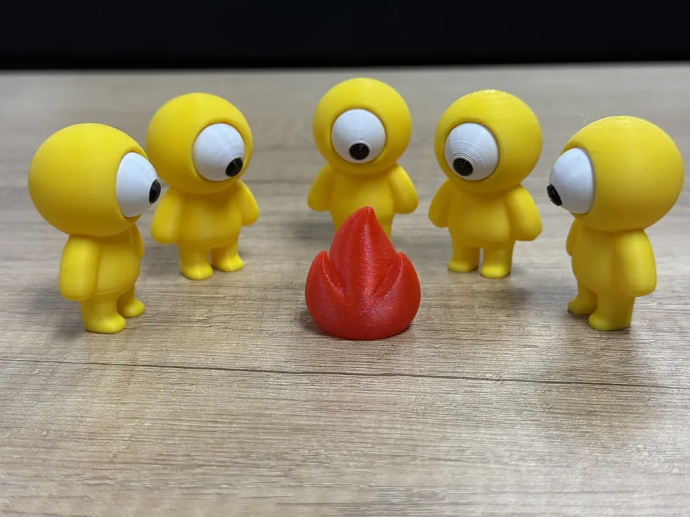 Cute Fire – Simple Mini Fire Model - Free 3D Print Model - MakerWorld