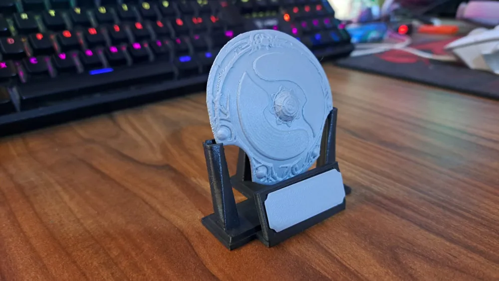 Dota 2 Champions Aegis with Stand and Plaque - Free 3D Print Model ...