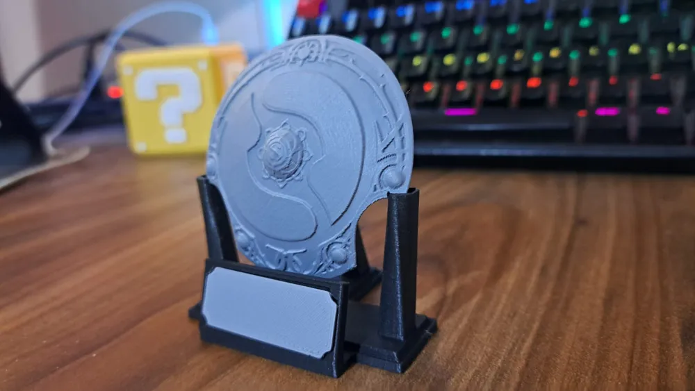 Dota 2 Champions Aegis with Stand and Plaque - Free 3D Print Model ...