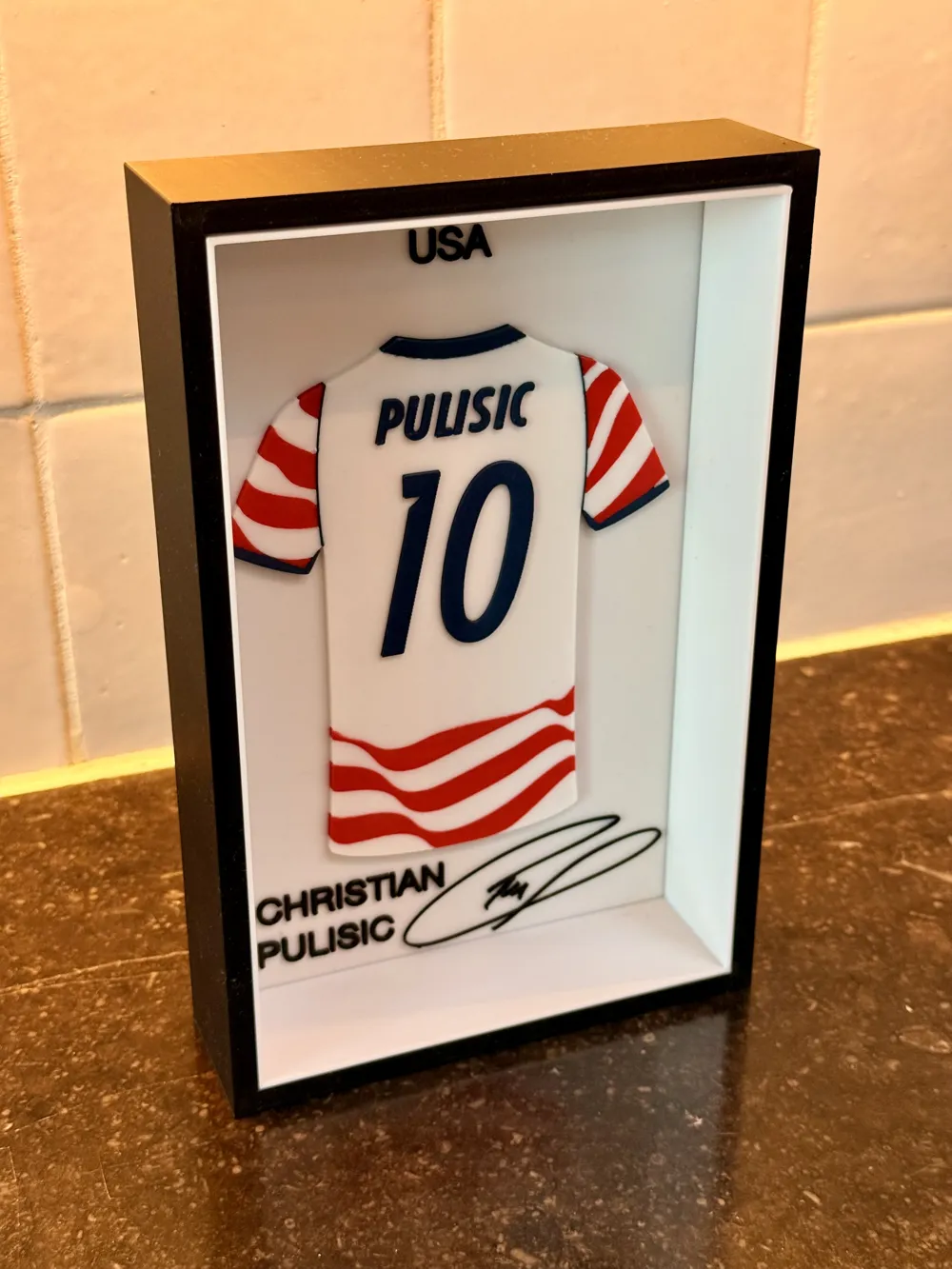 Christian Pulisic - USA - Marco de Camiseta - Modelo de impresión 3D ...