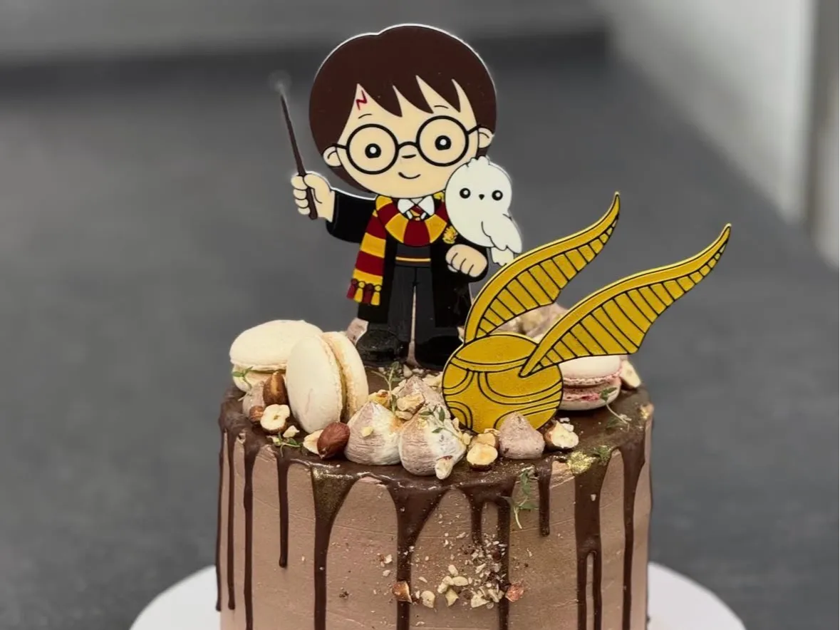 Harry Potter with Hedwig cake topper - Free 3D Print Model - MakerWorld