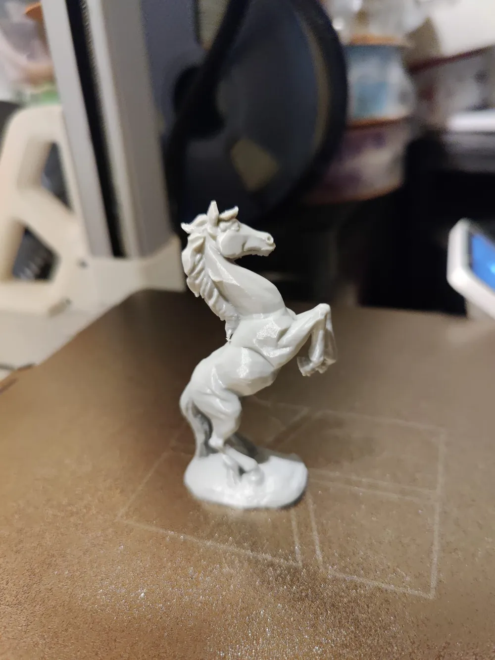 Rearing Wild Horse Statue - Free 3D Print Model - MakerWorld