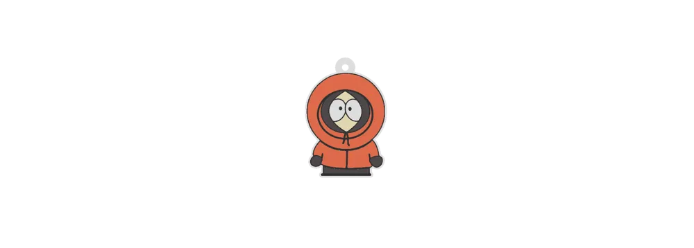 South Park - Kenny Keychain or Ornament by precision_printcraft ...