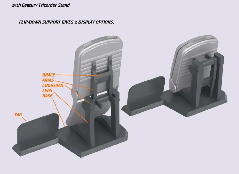 Star Trek 29th Century Tricorder and Stand Remixed by Mr. Scott - MakerWorld