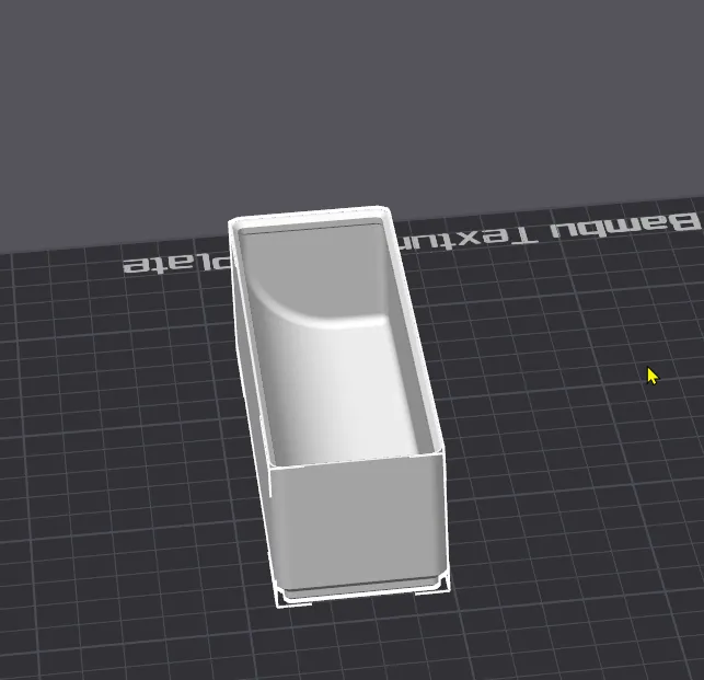 Gridfinity bin 1x3x5 with sloped wall by Tuxydoh - MakerWorld