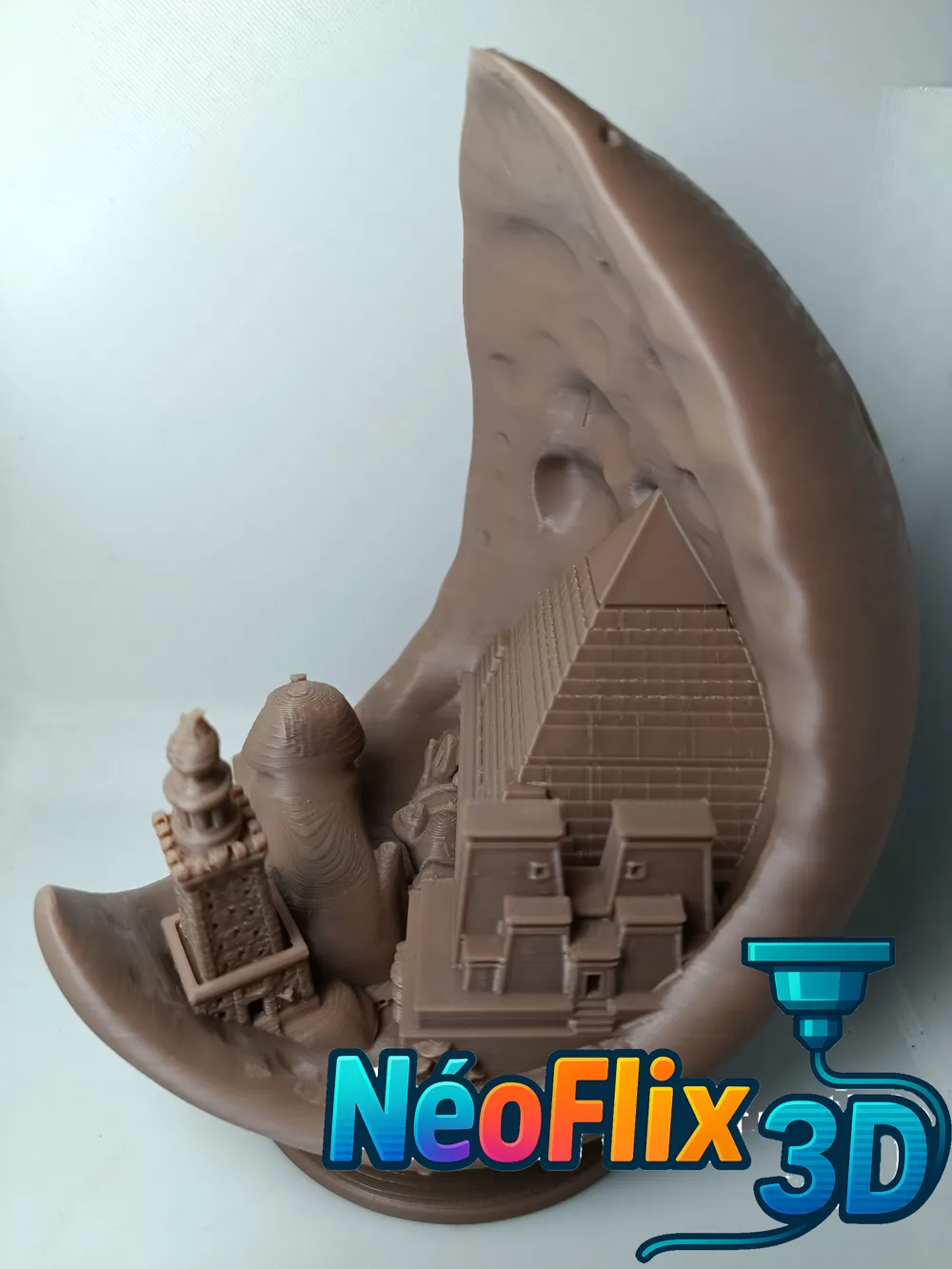 Moon city Lunar City Egypt - Cairo Luxor - Free 3D Print Model - MakerWorld