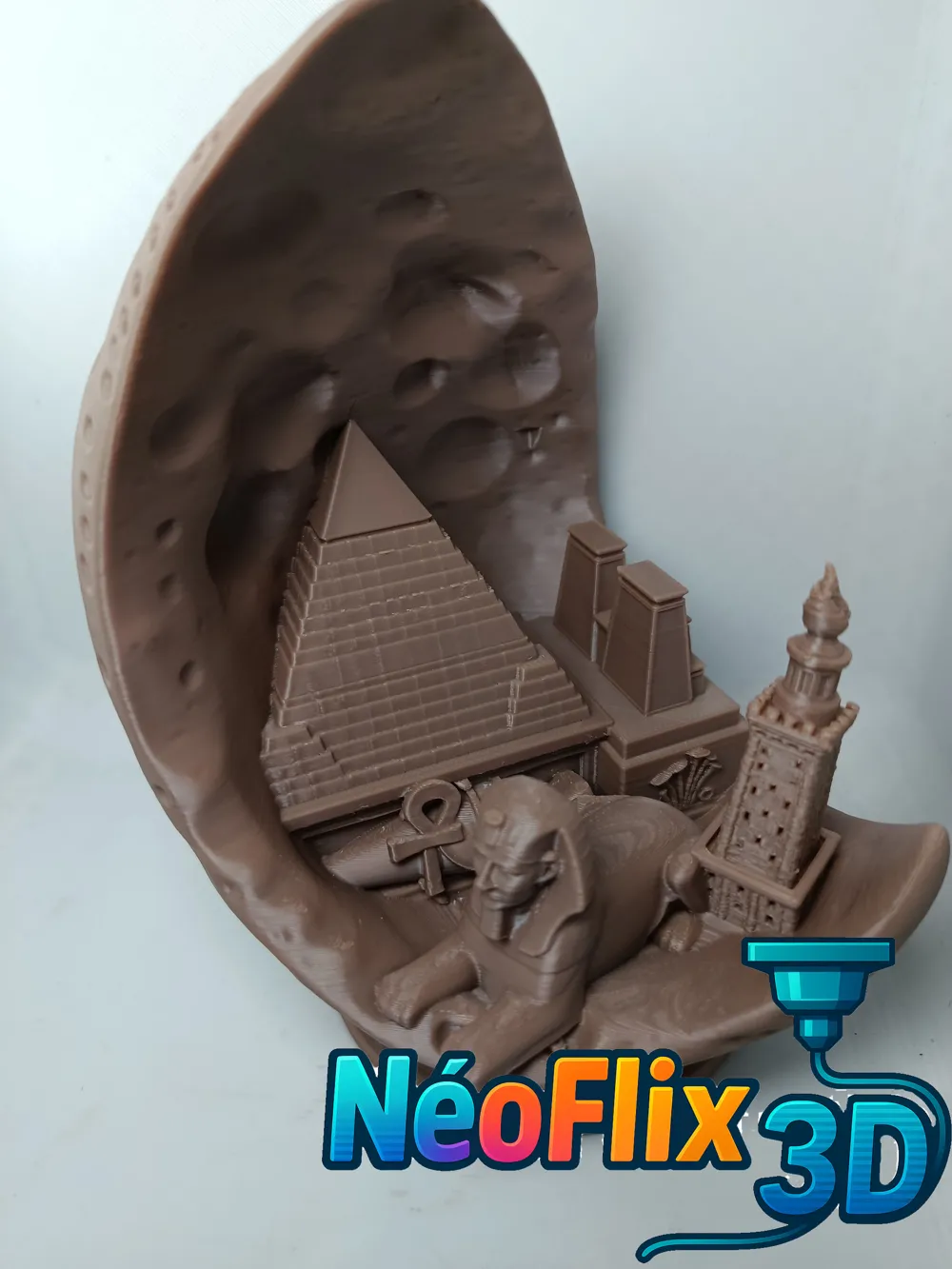 Moon city Lunar City Egypt - Cairo Luxor - Free 3D Print Model - MakerWorld