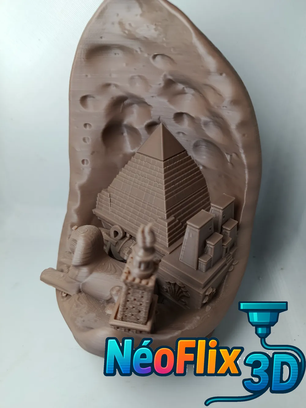 Moon city Lunar City Egypt - Cairo Luxor - Free 3D Print Model - MakerWorld