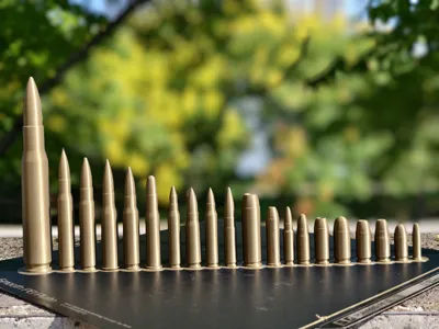 20 common bullet models .22/.38/9mm/10mm/.45/.50 - Free 3D Print Model ...