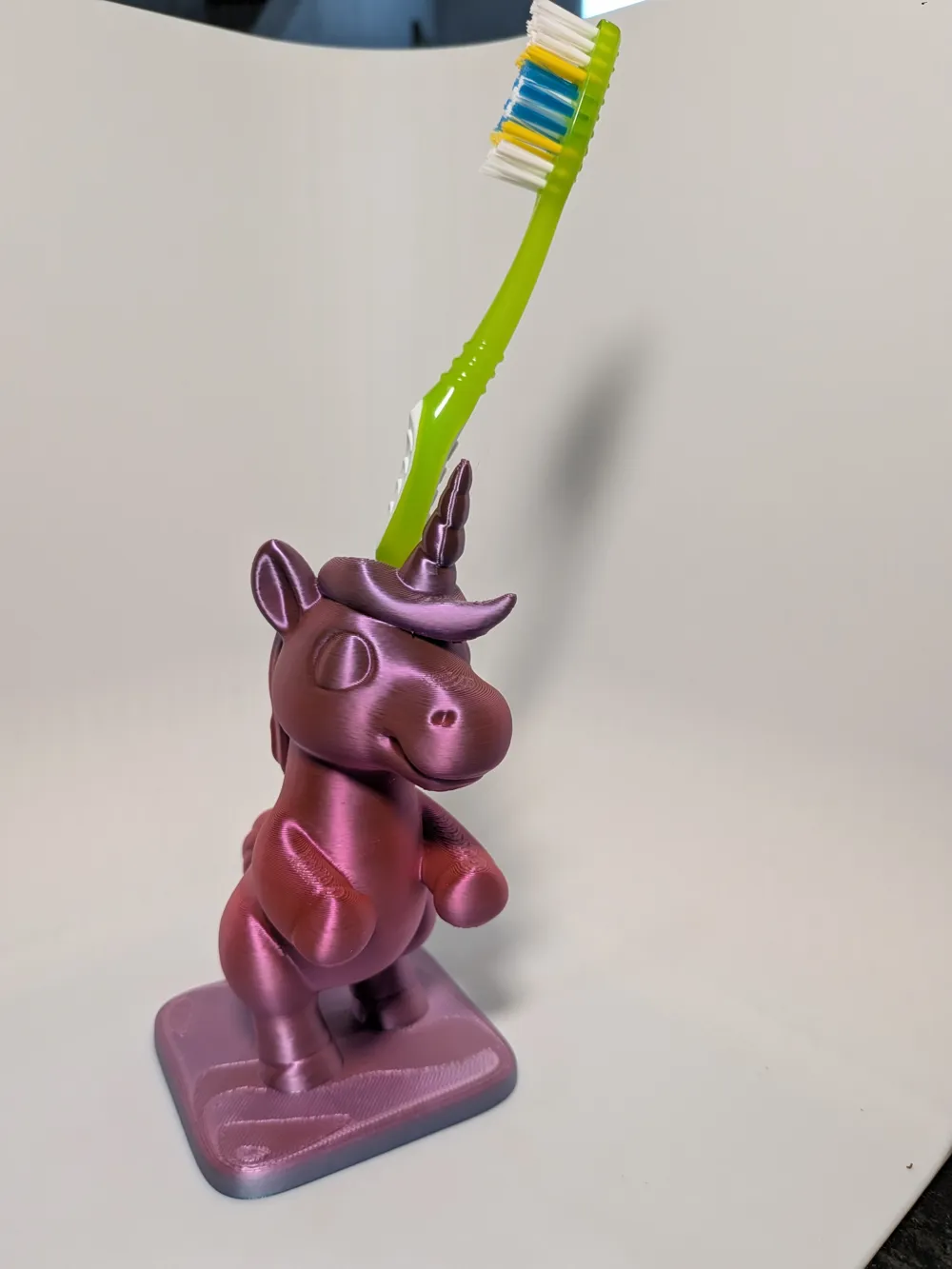 Unicorn Toothbrush Holder - Free 3D Print Model - MakerWorld