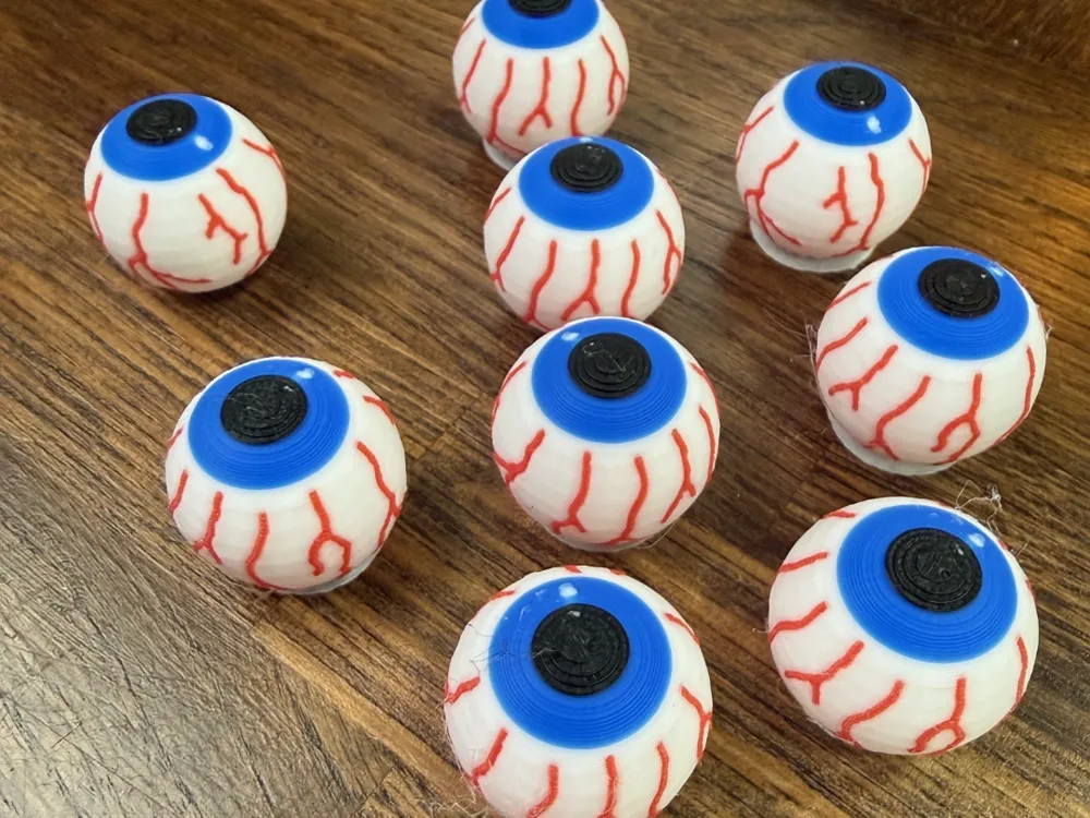 Easy to print Eyeballs Cosplay/Decoration AMS - Free 3D Print Model ...