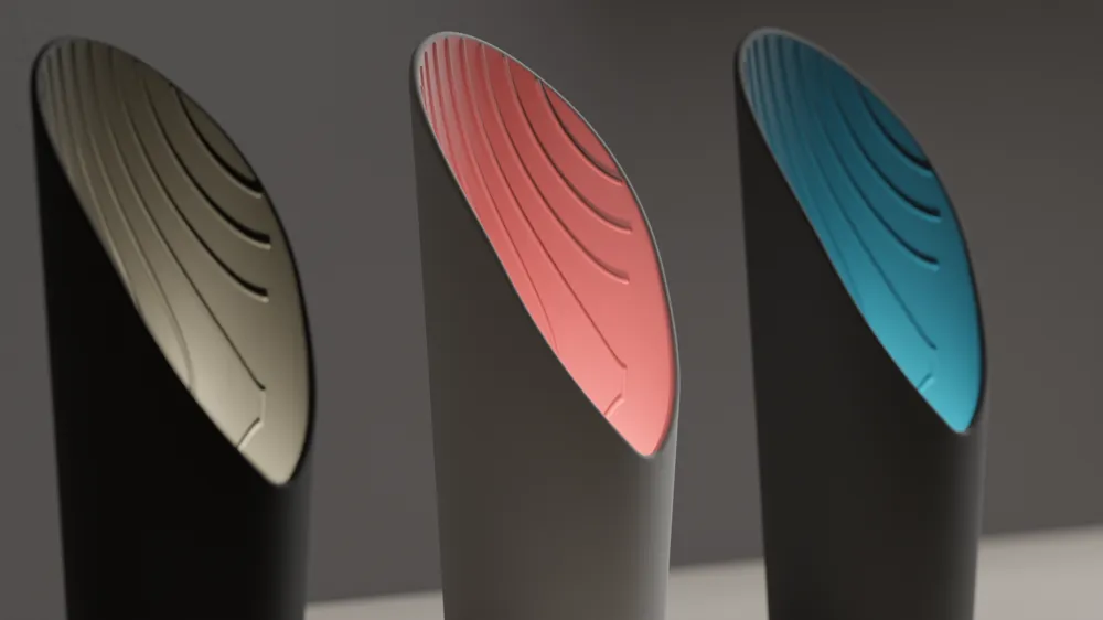 Modern Desktop Lamp. Wireless RGB Uplighter. Easy - Free 3D Print Model ...