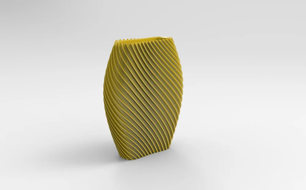 Shaped vase with oval profile by IdeoGramma - MakerWorld