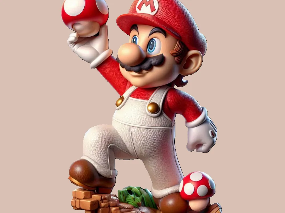 Mario Statue - Fan Art by PDP_Nick MakerWorld: Download Free 3D Models