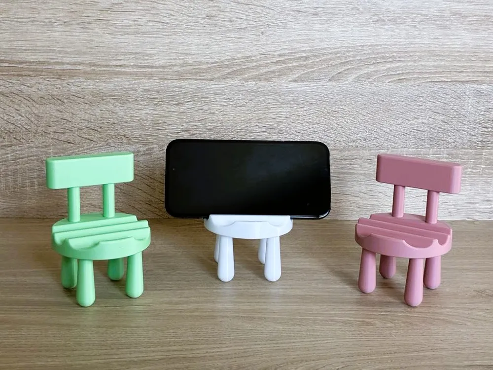 Chair Multipart phone holder by Babylone MakerWorld: Download Free 3D ...