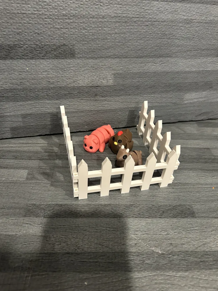 Picket Farm Fence - Free 3D Print Model - MakerWorld