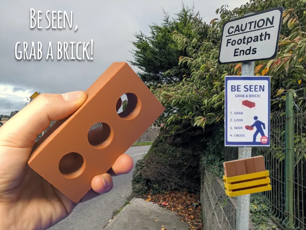 Be seen, grab a Brick! by Valeria Momo - MakerWorld