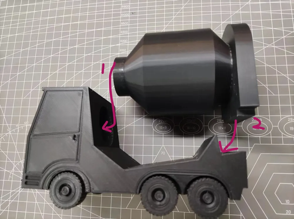 Dice Tower_concrete mixer styling by stephen_WS - MakerWorld