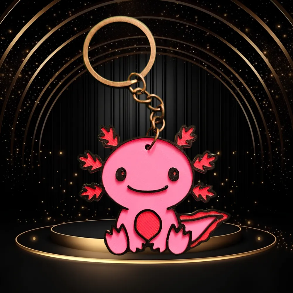 AXOLOTL - Keychain by 3DSloth97 - MakerWorld