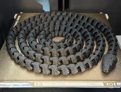 Extra-long Snake with Scales Remixed by Davis_County_Library MakerWorld ...